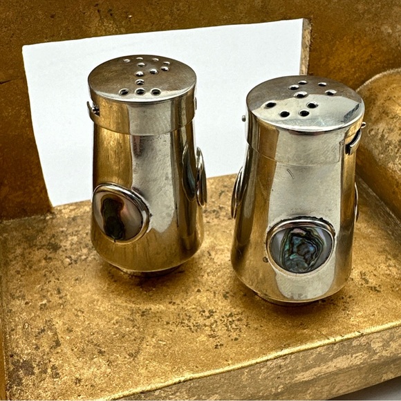 Kitchen | Vintage Mexico Alpaca Sterling Silver Salt Paper 343 | Poshmark